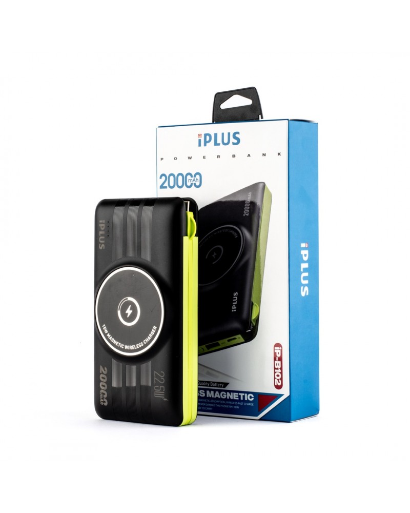 Iplus iP-B102 مغناطيسي لاسلكي بور بانك